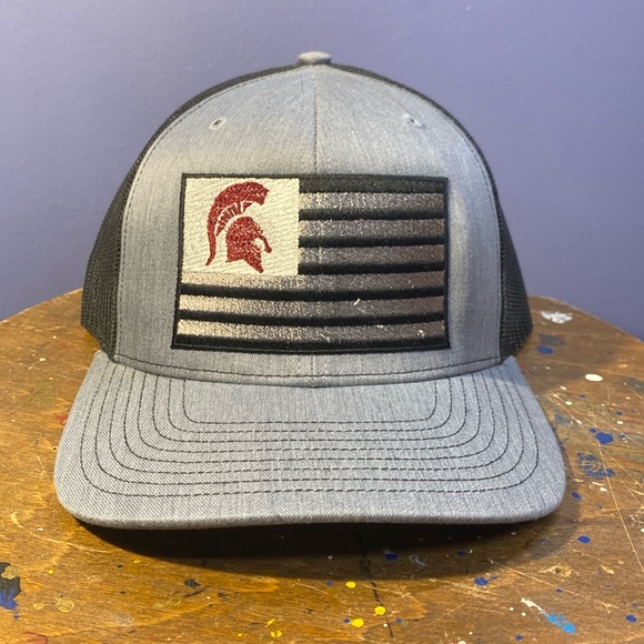 Richardson | Accessories | Spartan Trojan Helmet Snapback Hat ...